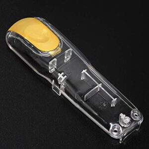 anrom hair clipper transparent cover, diy replacement clipper protective cover for wahl 5 star cordless magic clip clipper # 8148 transparent shell gold