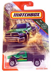 matchbox 2020 mbx mountain 77/100 - ram work truck (green)