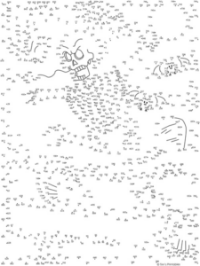 skeleton extreme dot-to-dot / connect the dots pdf