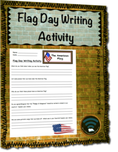 american flag day writing activity