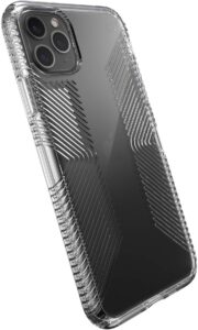 speck products presidio perfect-clear with grip iphone 11 pro max case, clear/clear (136509-5085)