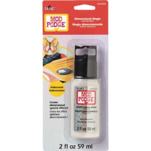 mod podge cs11332 glitter dimensional magic, 2 oz, iridescent