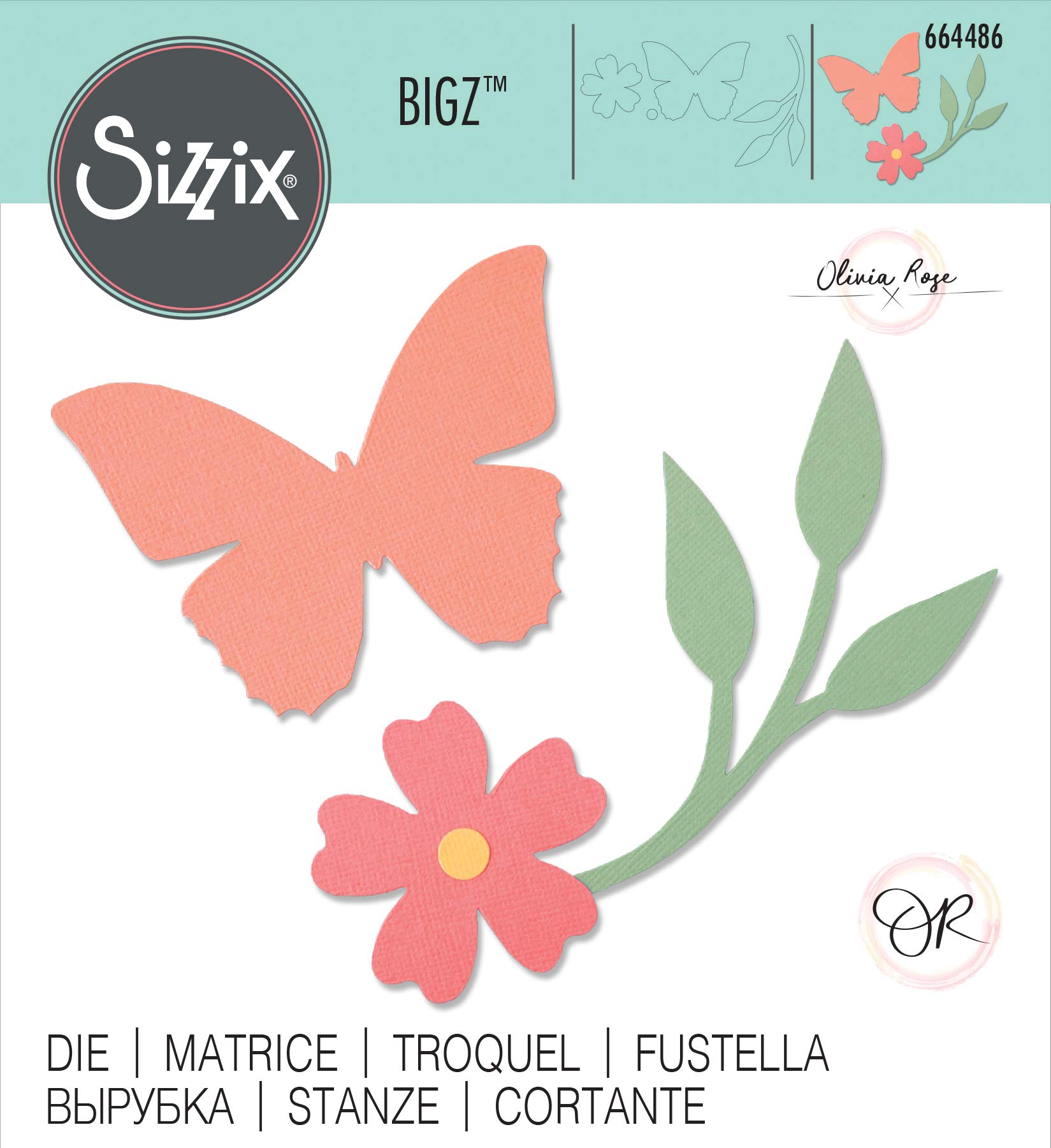 ELLISON SIZZIX BIGZ Dies GRDN, Garden Wings