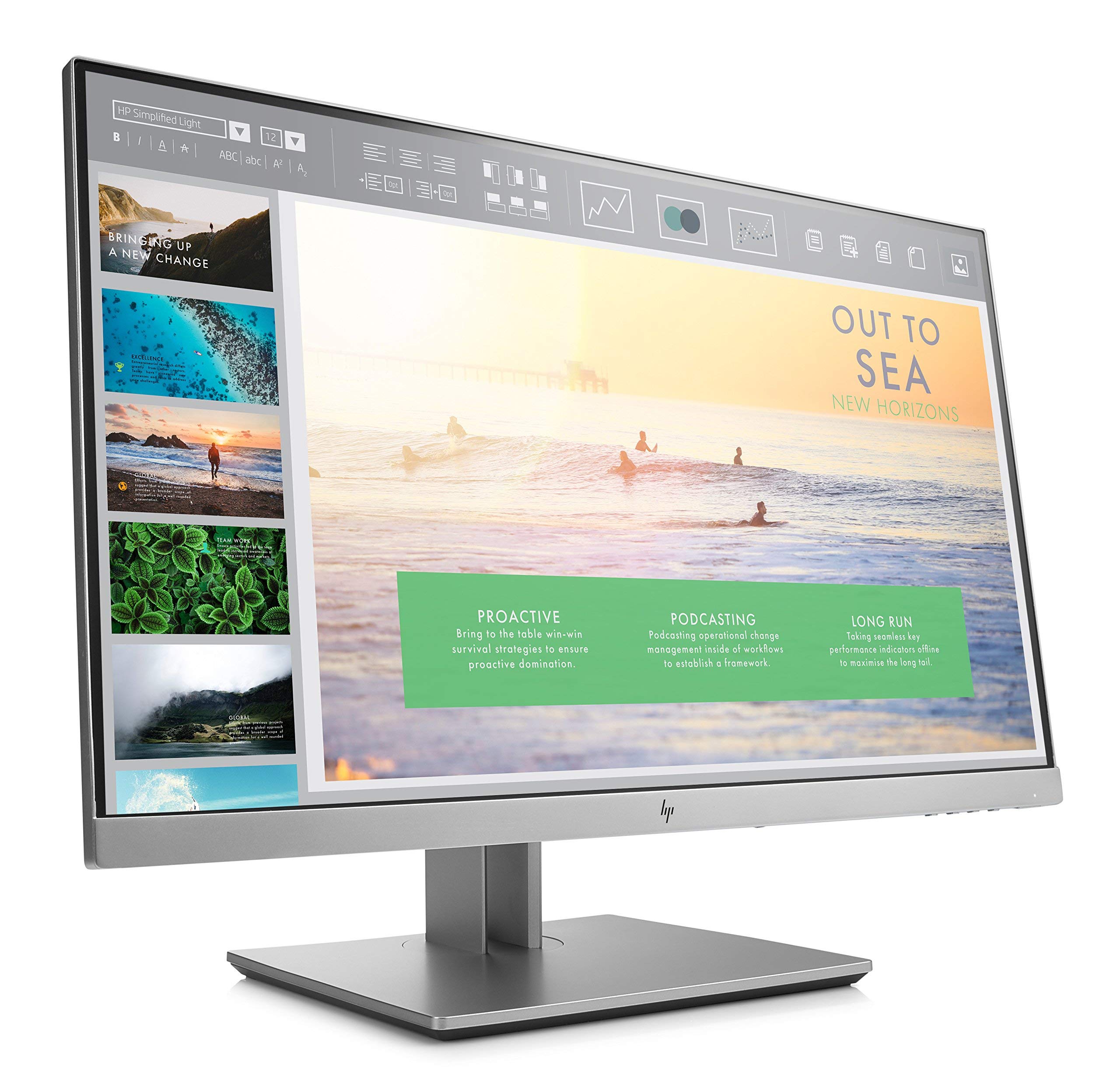 HP EliteDisplay E233 23-Inch Screen LED-Lit Monitor Silver (1FH46AA#ABA) (Renewed)