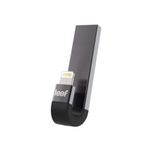 leef ibridge 3.0 iphone flash drive 32gb, black, expanded memory for iphone and ipad, mfi certified lightning and usb 3.1