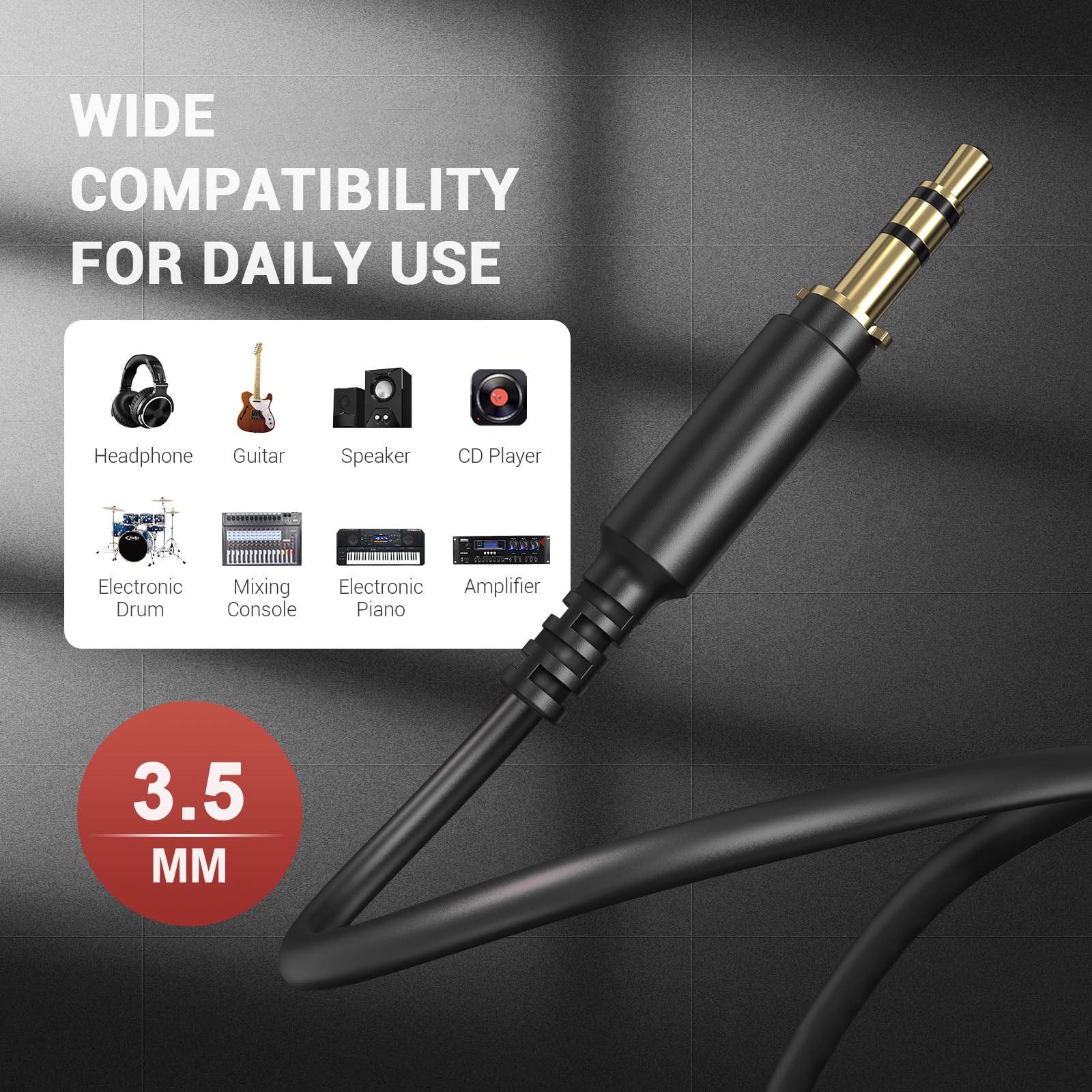 OneOdio Fusion A70 Headphones Cable-6.35mm