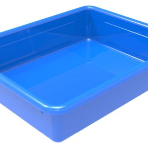 Storex Storage Tray, Letter Size, 10 x 13 x 3 Inches, Blue