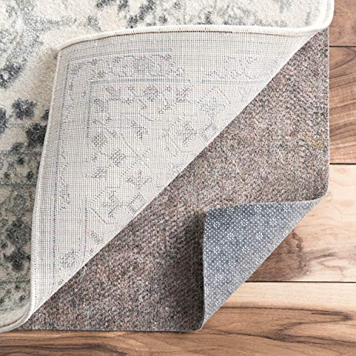 nuLOOM Brody Eco-Friendly Non Skid Rug Pad, 2' x 12', Grey