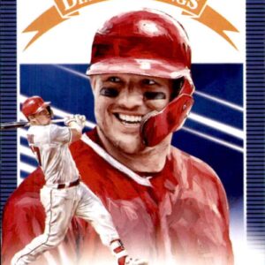 2020 Donruss Diamond Kings #9 Mike Trout Los Angeles Angels Baseball Card