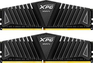 xpg z1 ddr4 3200mhz (pc4 25600) 32gb (2x16gb) cl16-20-20 288-pin memory modules kit, black (ax4u3200716g16a-dbz)