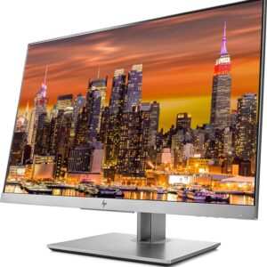 HP EliteDisplay E243 24 Inch IPS LED Backlit Monitor (1FH47A8#ABA) 2-Pack Bundle with Fully Adjustable Desk Mount Monitor Stand