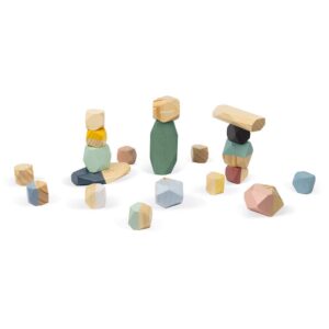 janod sweet cocoon stacking stones - ages 2+ - j04401