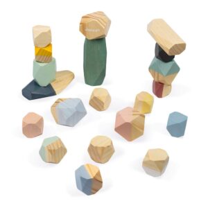 Janod Sweet Cocoon Stacking Stones - Ages 2+ - J04401