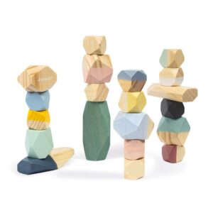 Janod Sweet Cocoon Stacking Stones - Ages 2+ - J04401