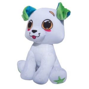 Crayola Deluxe Color ‘N Plush Puppy, 10” Stuffed Animal - Draw, Wash, Reuse – with 2 Ultra-Clean Washable Fine Line Markers, 1 Ultra-Clean Washable Broad Line Marker, 1 Washable Stamp Marker