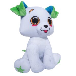 Crayola Deluxe Color ‘N Plush Puppy, 10” Stuffed Animal - Draw, Wash, Reuse – with 2 Ultra-Clean Washable Fine Line Markers, 1 Ultra-Clean Washable Broad Line Marker, 1 Washable Stamp Marker