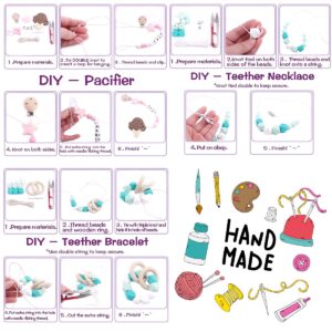 Promise Babe Silicone Teether Chew Round Beads Bulk DIY Crafts Teething Accessories Organic Pram Toy Nurse Charm Kid Chewable Toy