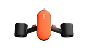 geneinno s2, underwater scooter dual propellers with compatible with gopro, orange