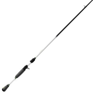 lew's mach 7'6"-1 medium/heavy im7 carolina jig casting rod , white/gray