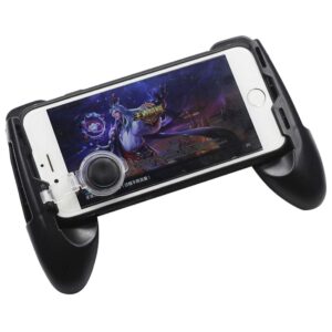 Mobile Joystick Controller Grip Case for Smartphones, Mobile Phone Gaming Grip with Joystick, Controller Holder Ergonomic Design (Black Type 01)