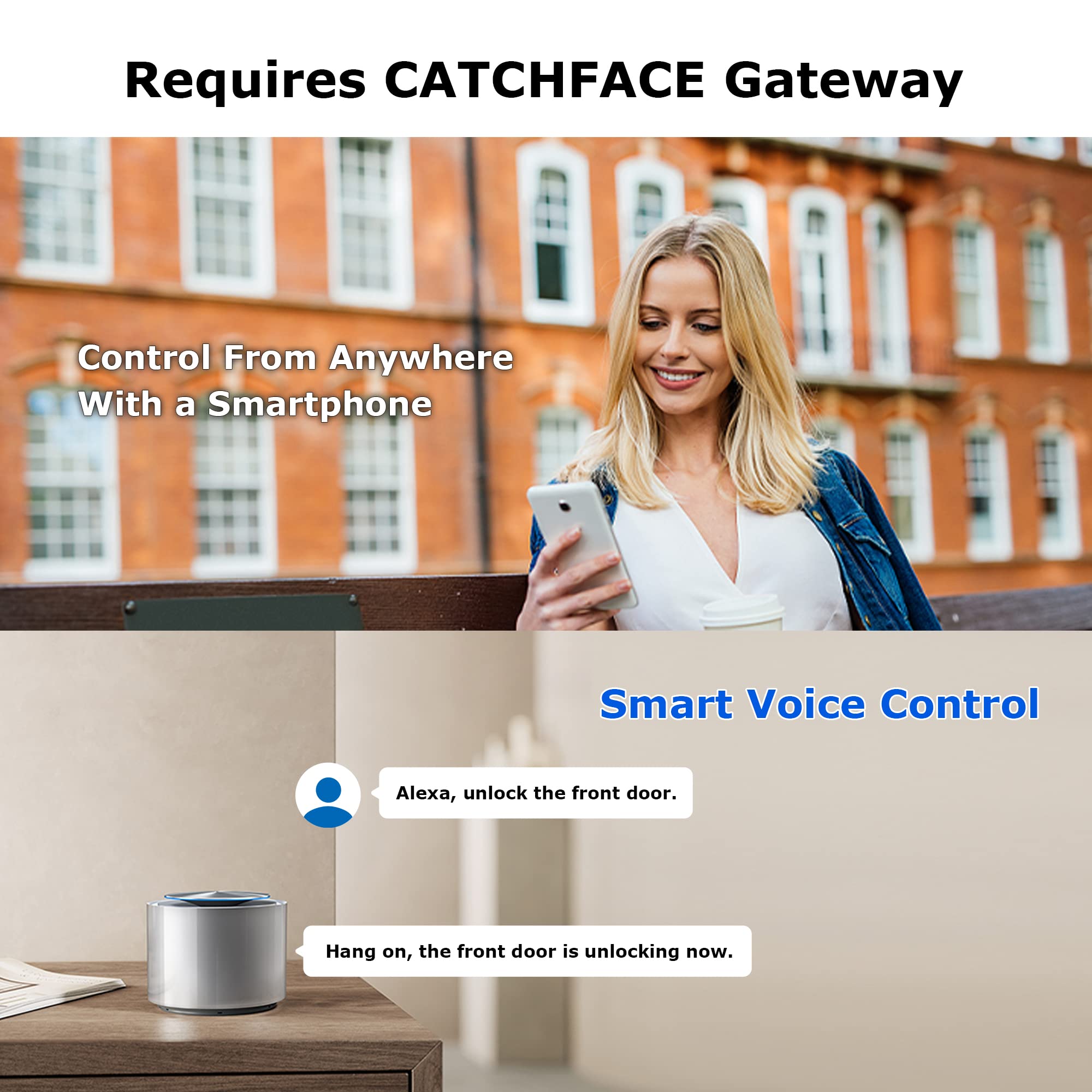 G2 Wifi Gateway Smart Lock Wifi Door Lock Gateway TTlock Smart Lock CATCHFACE Wifi Gateway Wi-fi Bridge Work with for Voice Control Wi-Fi Hub for TTLock App Smart Door Lock to Reach for Remote Control