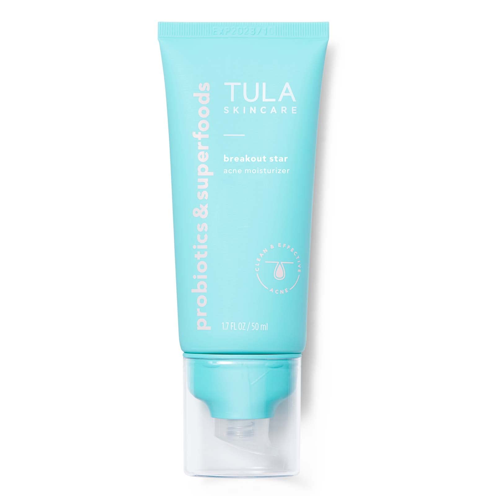 TULA Skin Care Breakout Star - Acne Moisturizer, Prevents & Treats Mild Breakouts, Brightens Marks, Soothes Skin, Contains Probiotics, Salicylic & Azelaic Acid, Niacinamide, Watermelon, 1.7 fl oz.