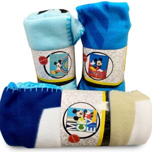 Disney Mickey Mouse Little Explore Happy Face Cozy Throw Blankets 40" x 60"