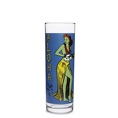 Libbey Tiki Kahiko Zombie Glass, Blue, 13.5-ounce, Set of 4