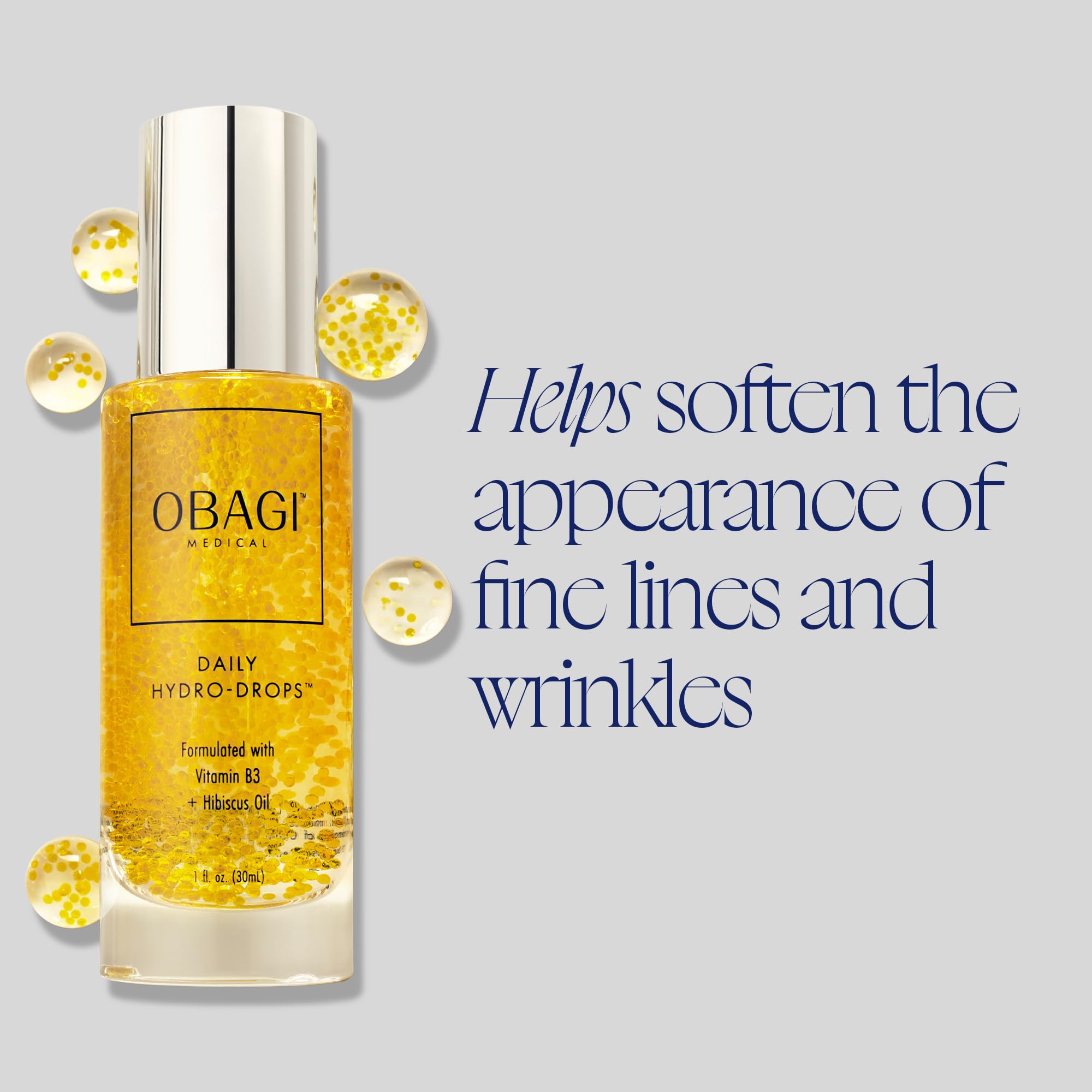 Obagi Daily Hydro-Drops Facial Serum – Hydrates & Helps Soften the Appearance of Fine Lines & Wrinkles – 1 oz