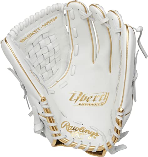 Rawlings | LIBERTY ADVANCED Fastpitch Softball Glove | 12.5" | Basket Web | Right Hand Throw