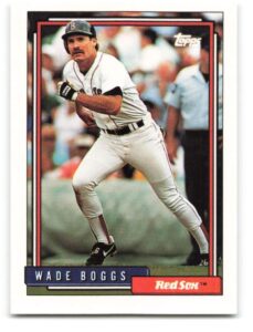 1992 topps #10 wade boggs nm-mt boston red sox baseball