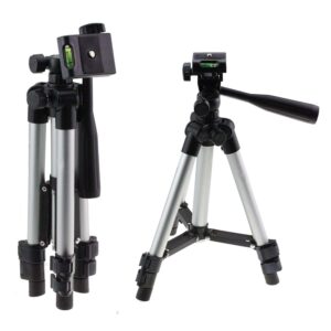 navitech lightweight aluminium tripod compatible with the canon eos m5 camera