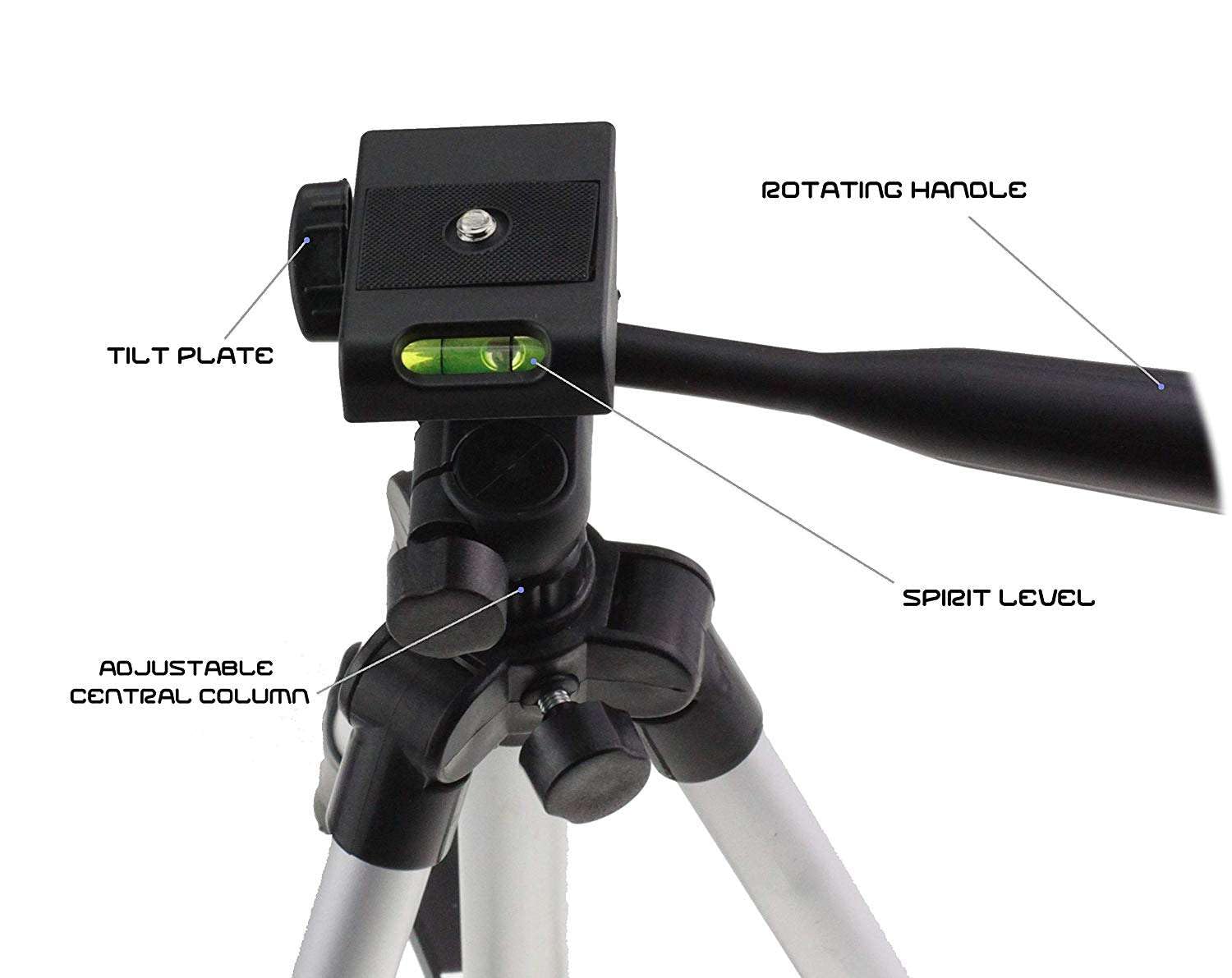 Navitech Lightweight Aluminium Tripod Compatible with The Canon EOS M5 Camera