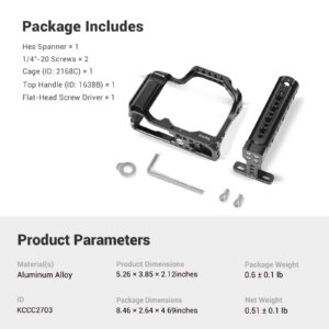 SmallRig Cage Kit for Canon M50 and M5 with Top Handle KCCC2703B