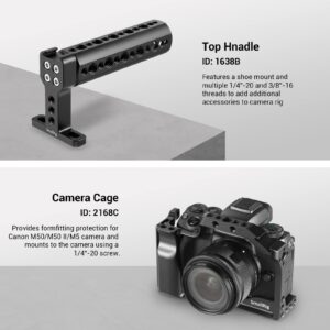 SmallRig Cage Kit for Canon M50 and M5 with Top Handle KCCC2703B