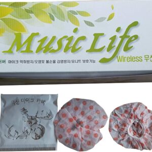 100 PCS (50 Pack) Microphone Covers Disposable Microphone Grill Covers Mic Hygiene Skin Cover Mic Cover Karaoke Sponge Cap