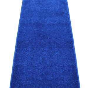 Event Carpet Aisle Runner - Quality Plush Pile Rug with Backing, Binding in Various Sizes (4 X 30 ft, Bright Royal Blue)