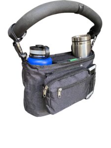 booyah stroller detachable, non slip, insulated organizer cup holder fits hydroflask.