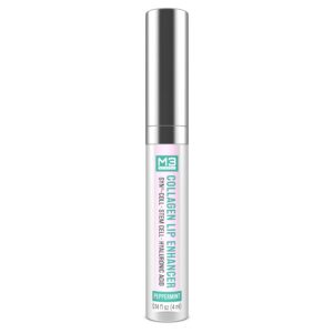 Collagen Lip Plumper Clinically Proven Natural Lip Enhancer for Fuller Softer Lips Increased Elasticity Reduce Fine Lines Hydrating Plump Gloss Lipstick Primer 4 ml (Teal) by M3 Naturals