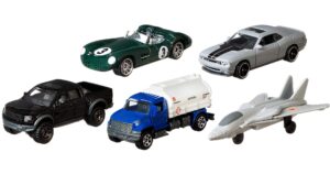 matchbox top gun: maverick 5-pack of vehicles & planes for kids 3 years old & up, authentic design for collectors