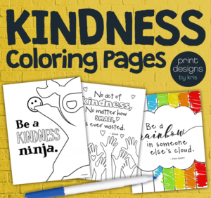 kindness classroom coloring pages • positive coloring • kindness & helpfulness