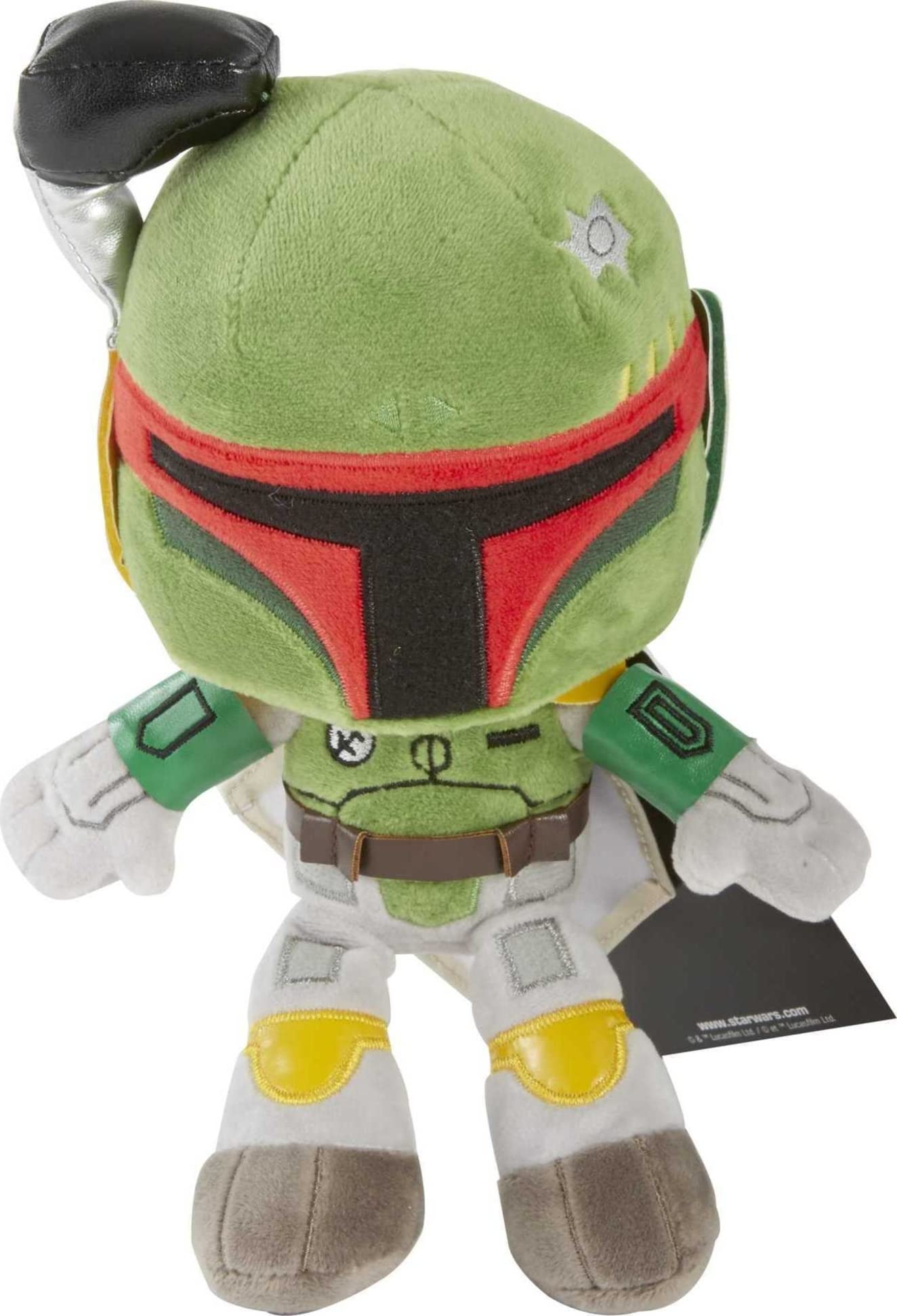 Star Wars Boba Fett Plush 8-Inch Character Figure From the Book of Boba Fett, Soft Doll Dressed in Classic Look