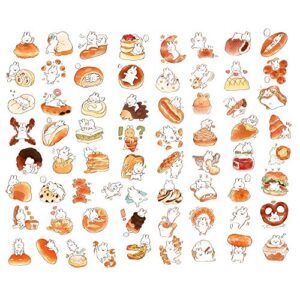 seasonstorm cute bunny bread precut anti-uv decoration notebook planner stickers scrapbooking diary sticky paper flakes (pk408)