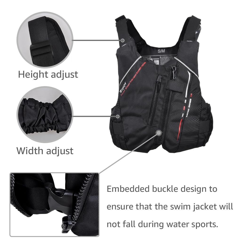 Zeraty Adult Vest for Fishing Sailing Surfing Boating Kayaking for Water Sports