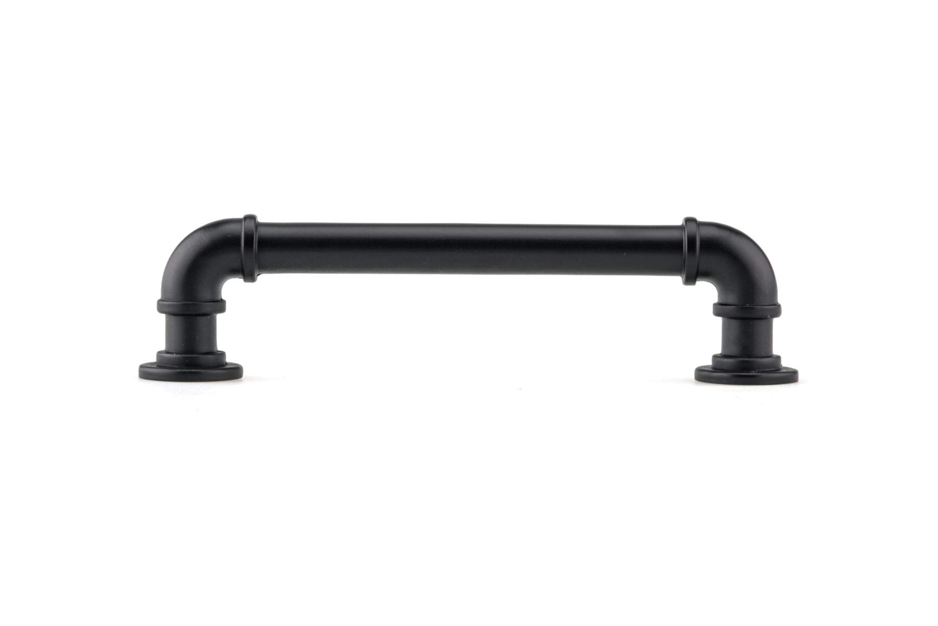 Richelieu Hardware BP2209128900 Steampunk Collection 5 1/32 in (128 mm) Center Matte Black Eclectic Cabinet Pull