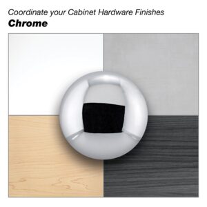 Richelieu Hardware 110950140 5/8 in (16 mm) Center-to-Center, Contemporary Cabinet Pull, Chrome