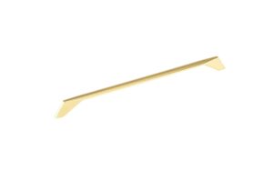 richelieu hardware bp9256320165 masset collection 12 5/8 in (320 mm) center brushed gold contemporary cabinet pull