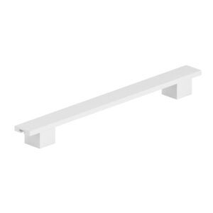 richelieu hardware 6899224300 8 13/16 in (224 mm) center matte white contemporary cabinet pull