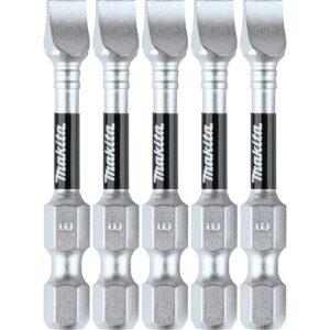 makita e-01024 impact xps™ #8 slotted 2" power bit, 5/pk