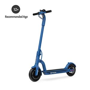 Jetson Eris Adult Electric Scooter - Includes Easy Folding Mechanism, LCD Display, Integrated Phone Holder, Reach Speeds up to 14 MPH, Range of up to 12 Miles, Ages 12+, Blue, JERIS-BLU